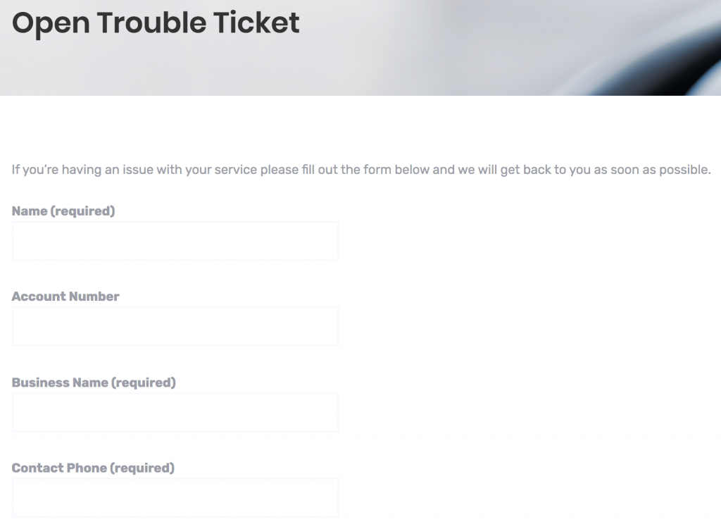 How to Open Up a Trouble Ticket - Utility Telecom